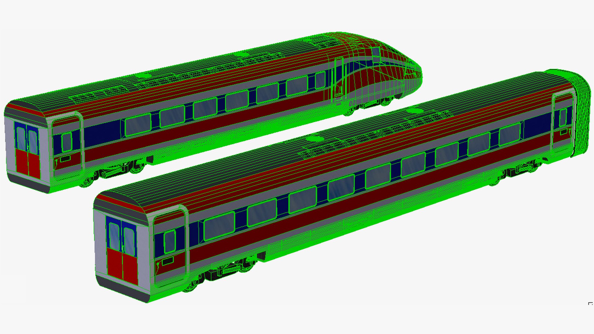 3D Etr 1000 Frecciarossa High Speed Passenger Train Model - TurboSquid 2038265