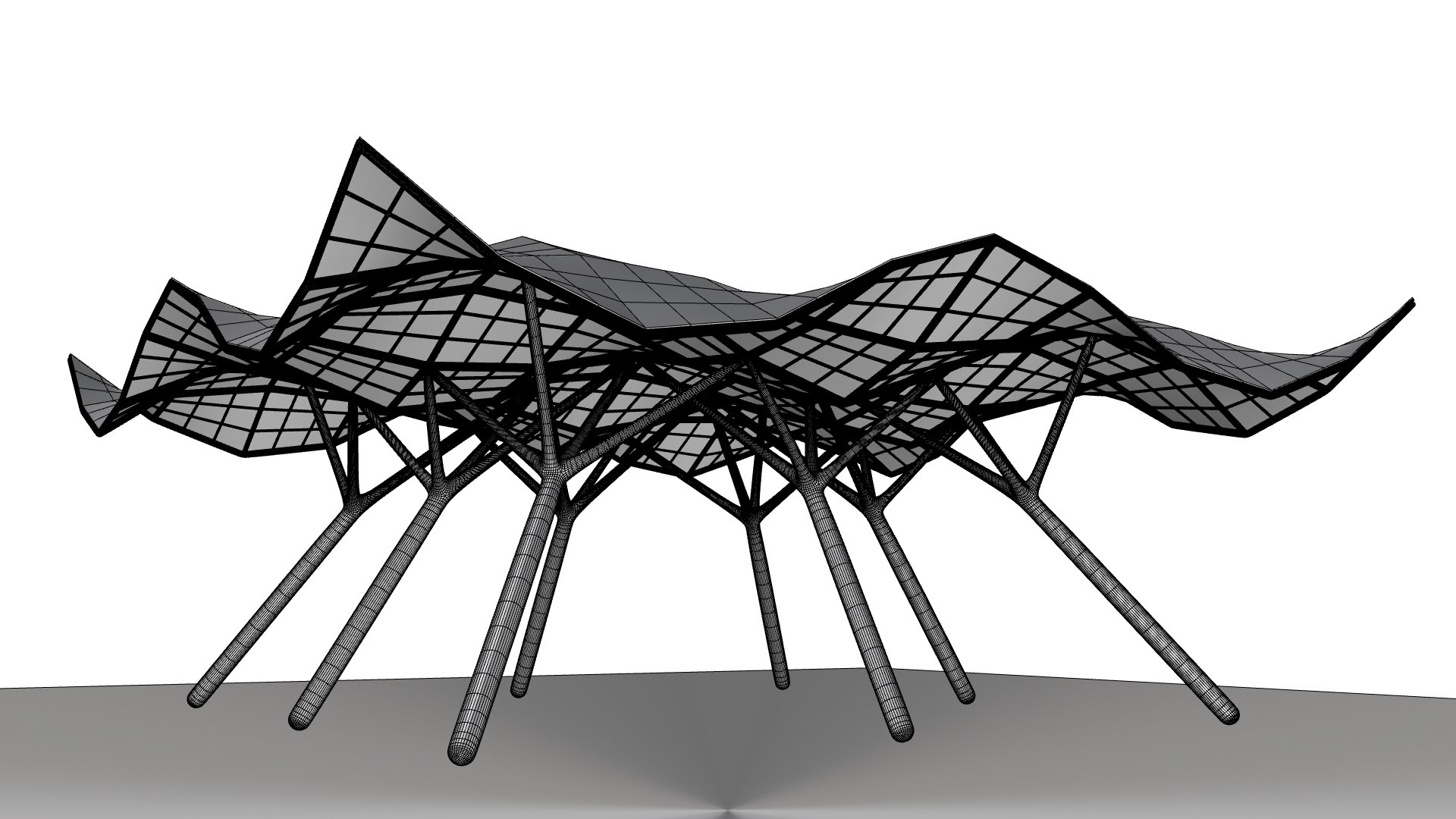 3D Tree Structure Pavilion 01 Polygonal - TurboSquid 2254683