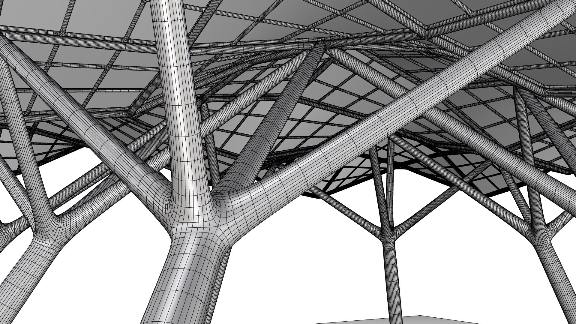 3D Tree Structure Pavilion 01 Polygonal - TurboSquid 2254683