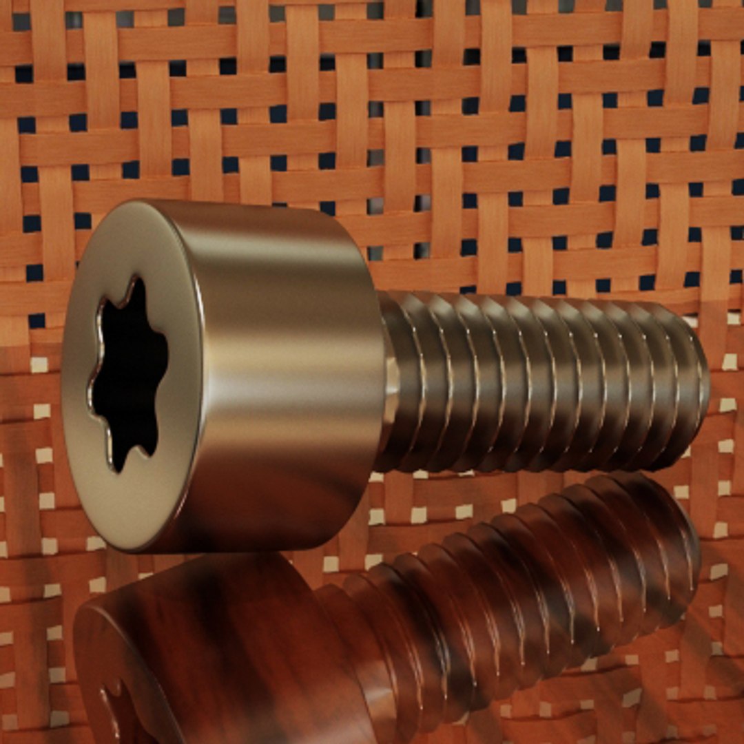 Screw Torx 6 3d Model