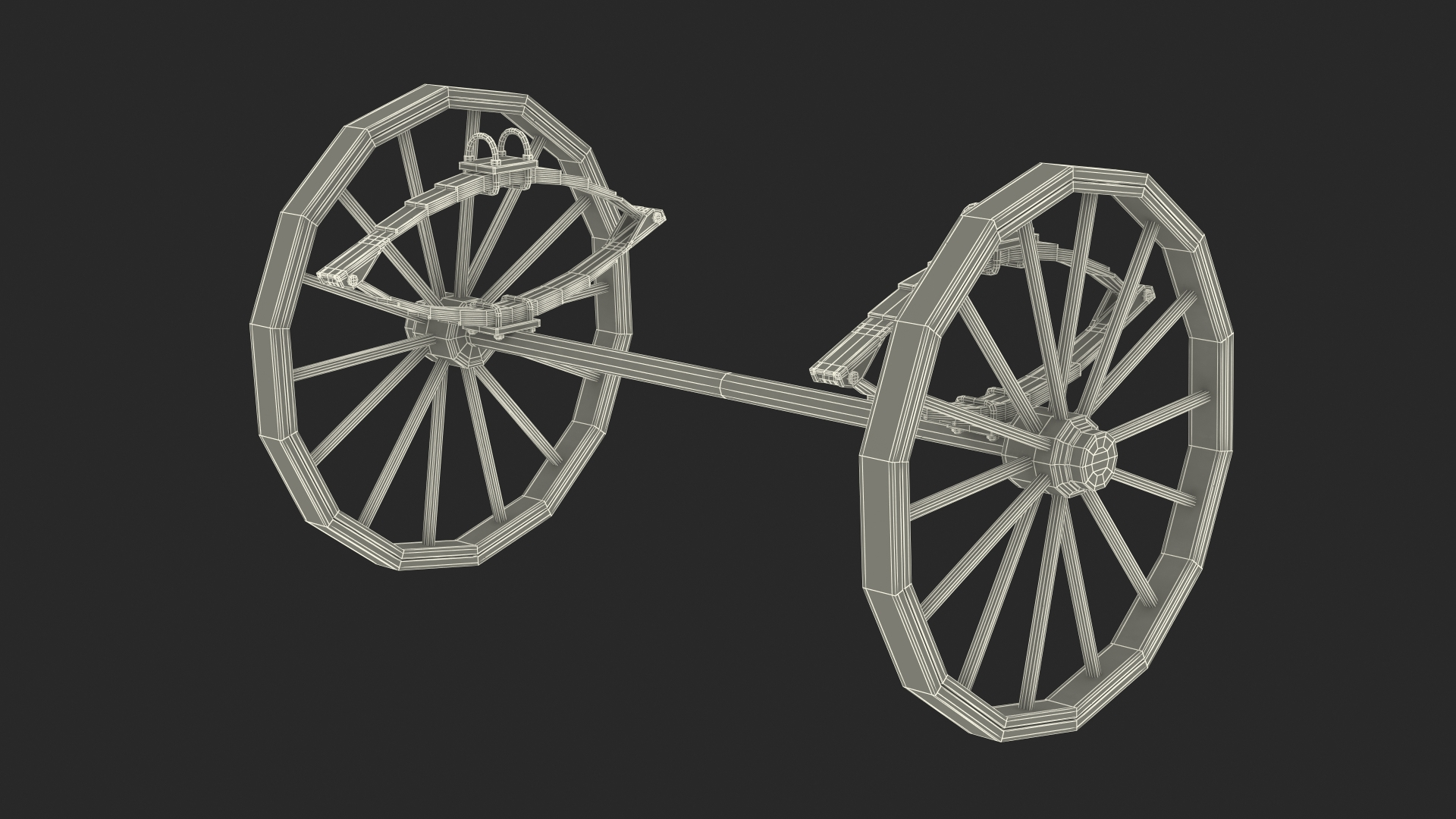 Carriage Wheels Springs 3D Model - TurboSquid 1467098