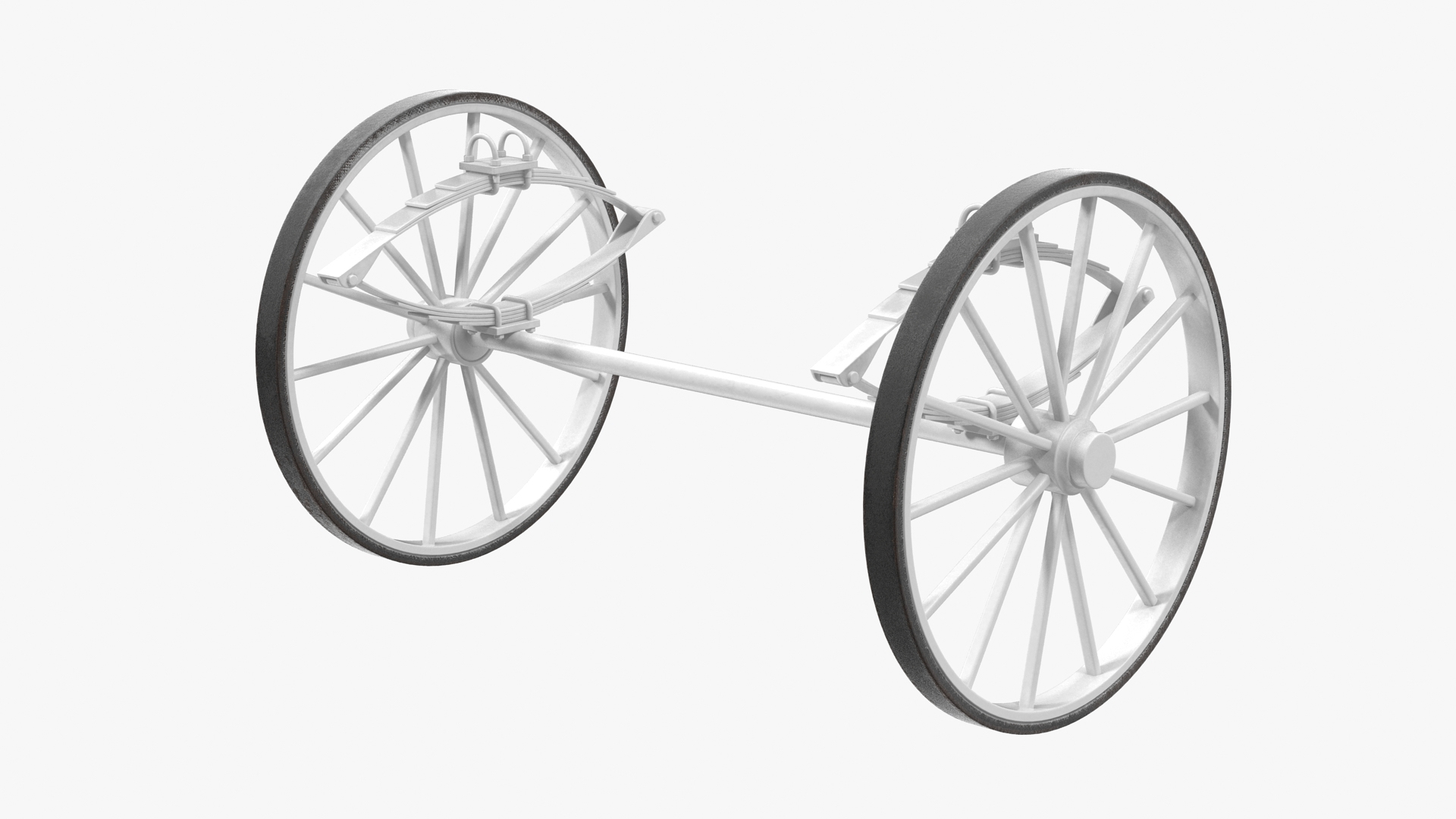 Carriage Wheels Springs 3D Model - TurboSquid 1467098