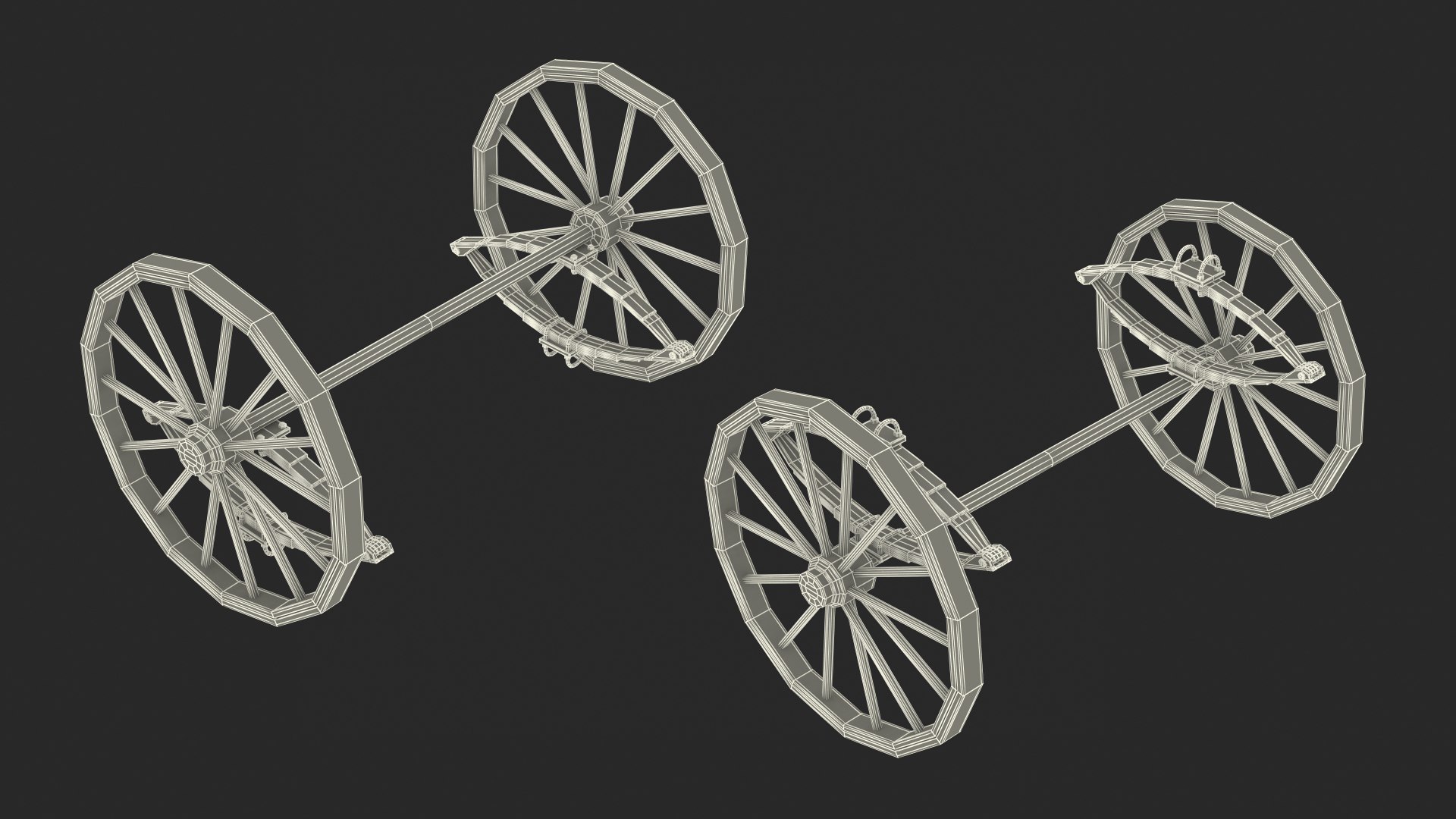 Carriage Wheels Springs 3D Model - TurboSquid 1467098