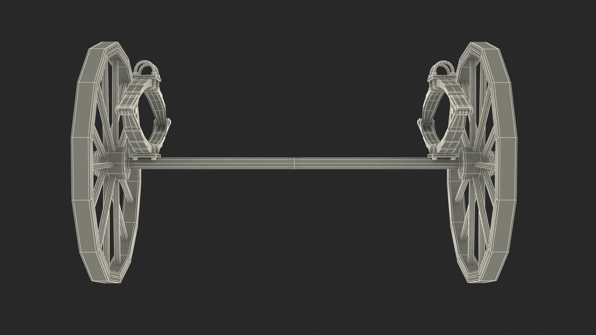 Carriage Wheels Springs 3D Model - TurboSquid 1467098