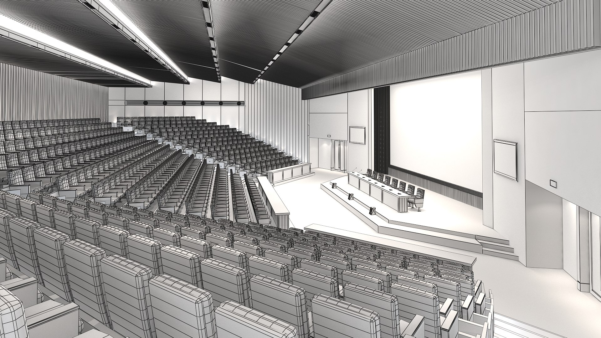 3D Lecture Hall Collection 02 Model - TurboSquid 2135906