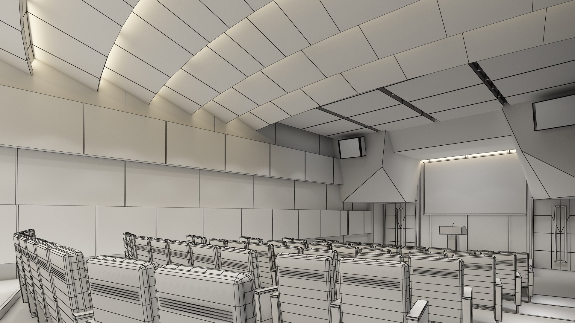 3D Lecture Hall Collection 02 Model - TurboSquid 2135906