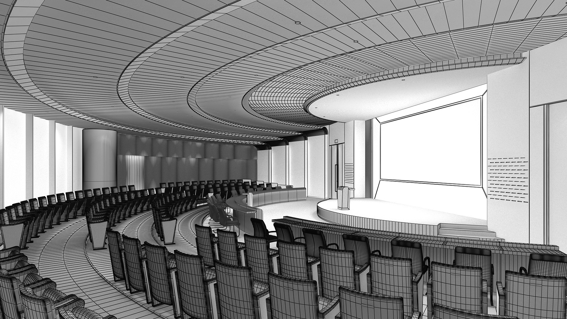 3D Lecture Hall Collection 02 Model - TurboSquid 2135906
