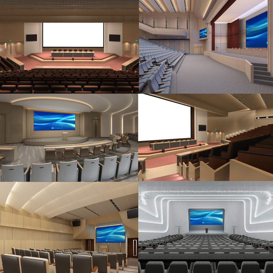 3D Lecture Hall Collection 02 model - TurboSquid 2135906