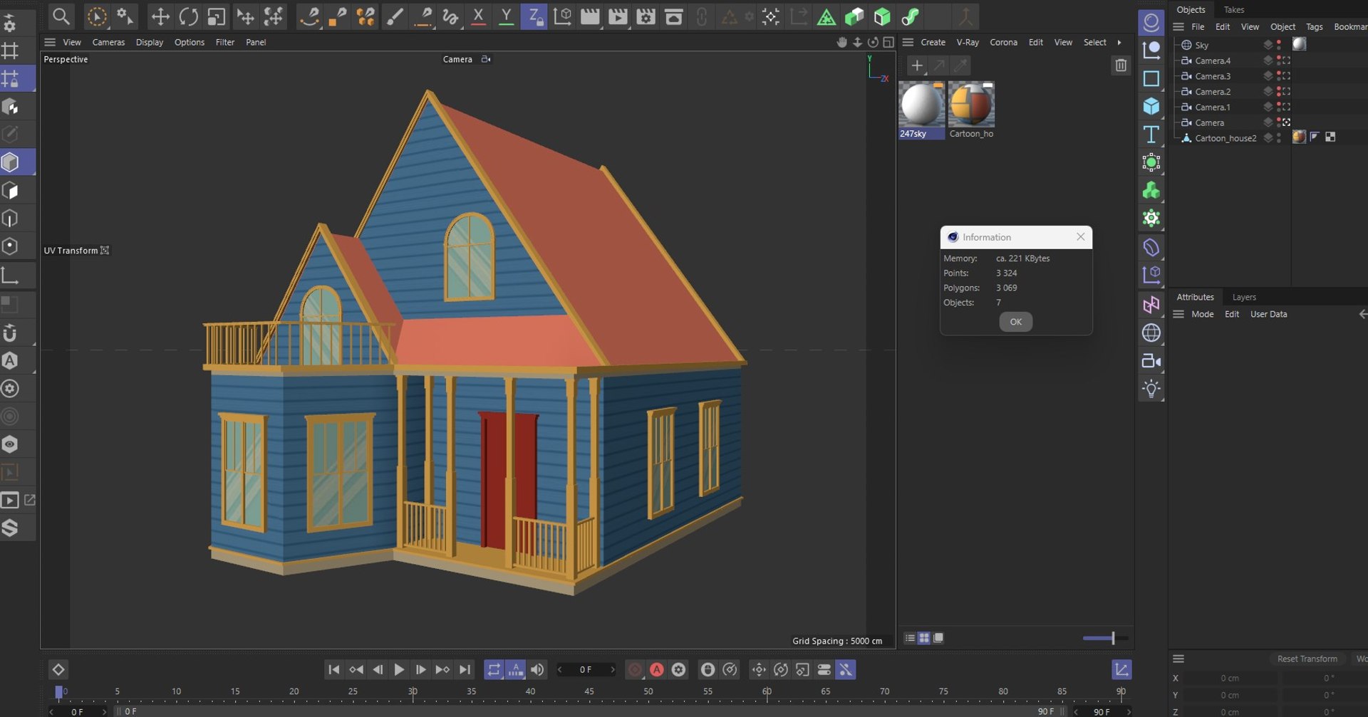 Cartoon House 2 3D Model - TurboSquid 2238760