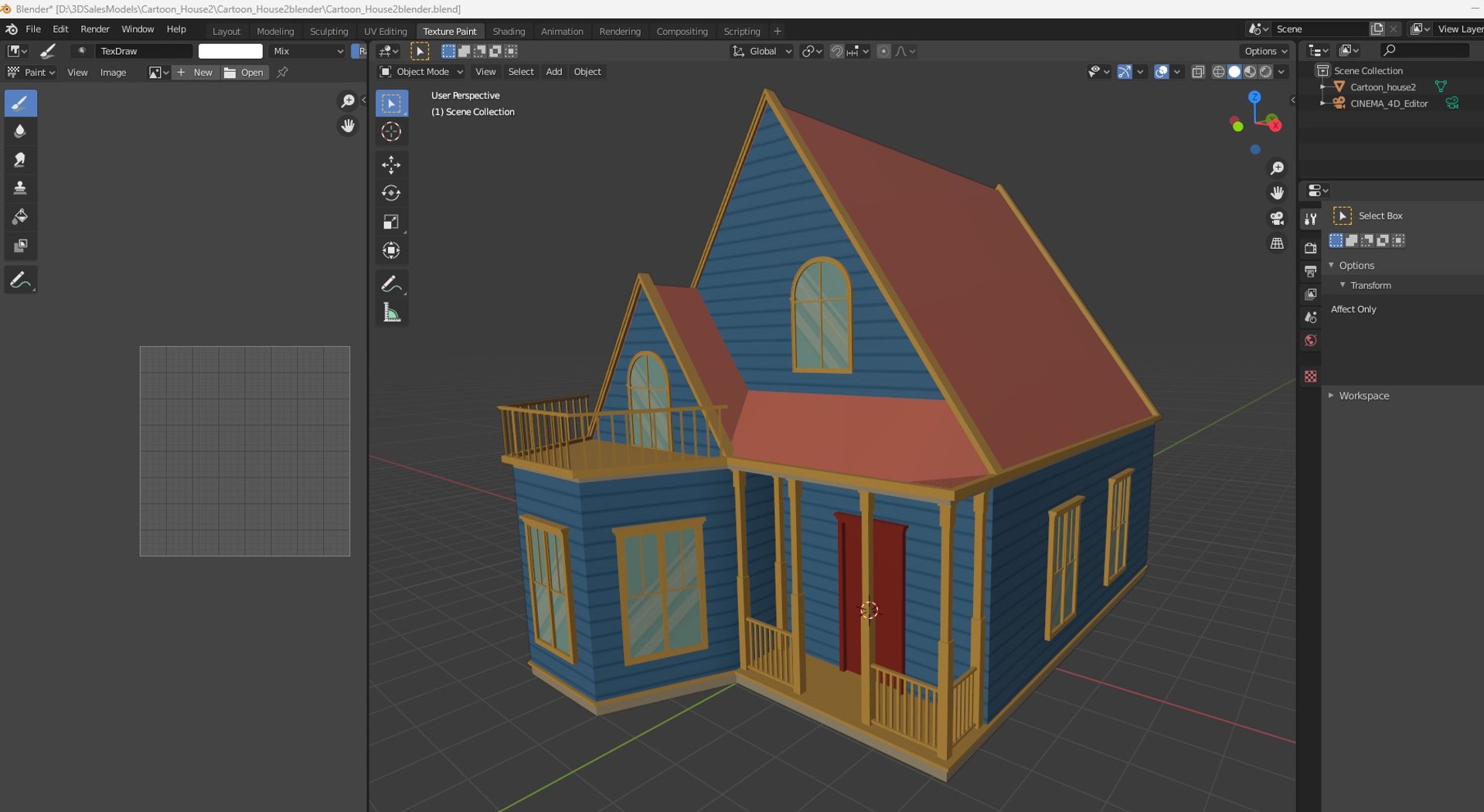 Cartoon House 2 3D Model - TurboSquid 2238760