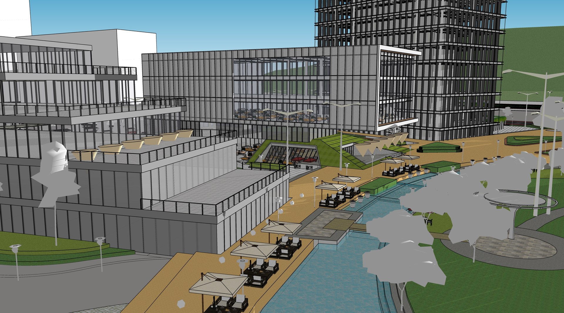 3D Modern City Block -A3 - TurboSquid 2378980