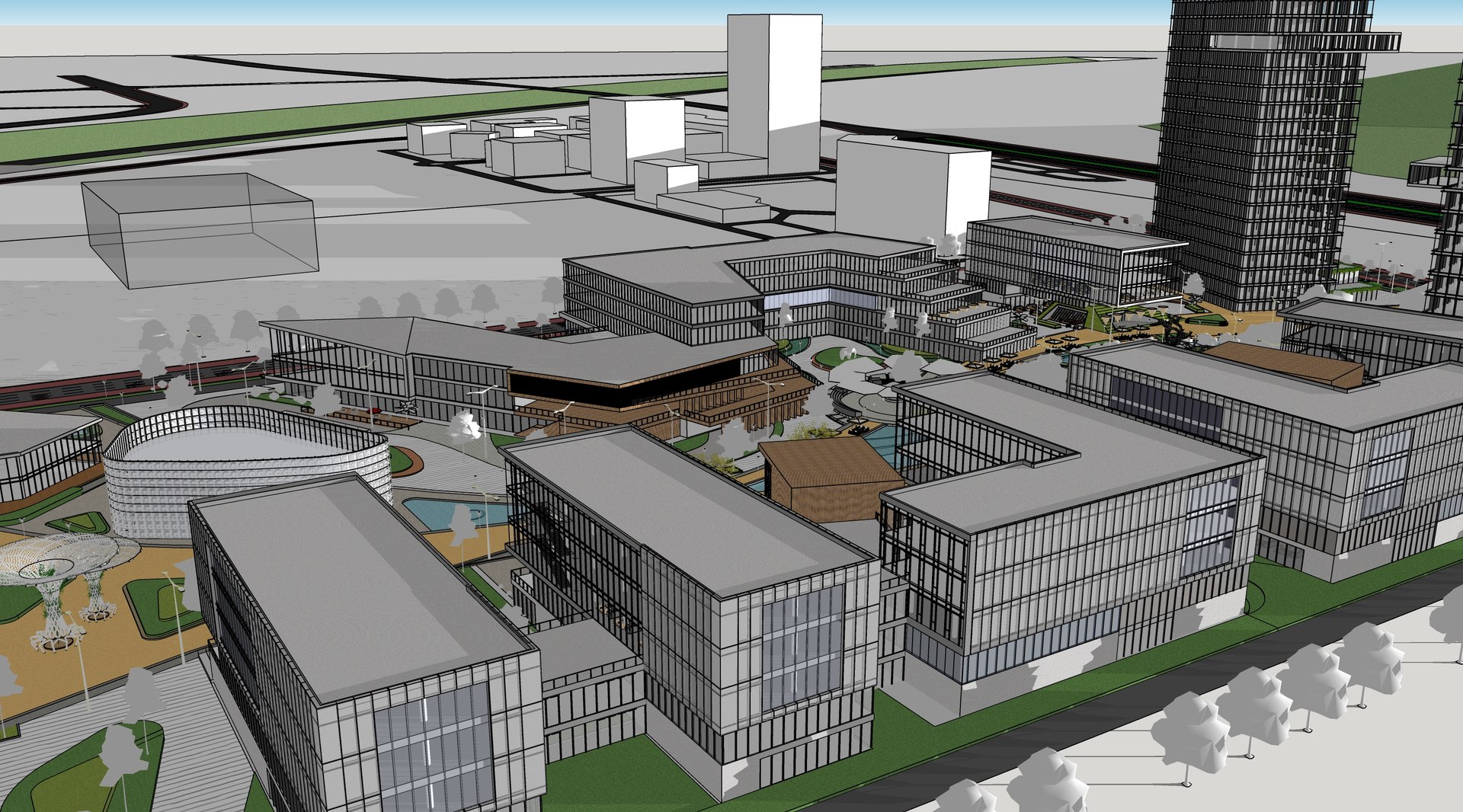 3D Modern City Block -A3 - TurboSquid 2378980