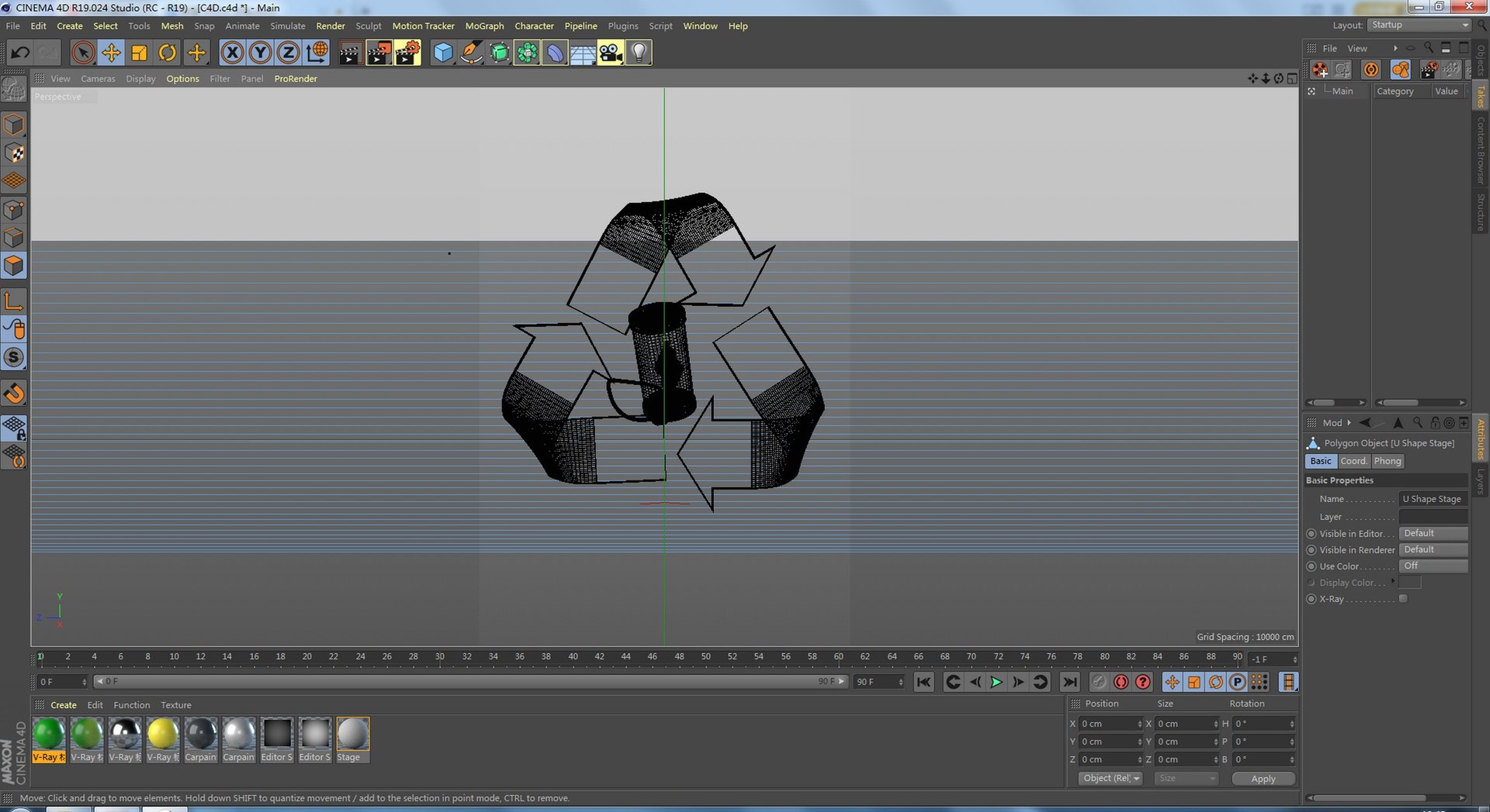 3D Model C4D Green Recycling - TurboSquid 2105048