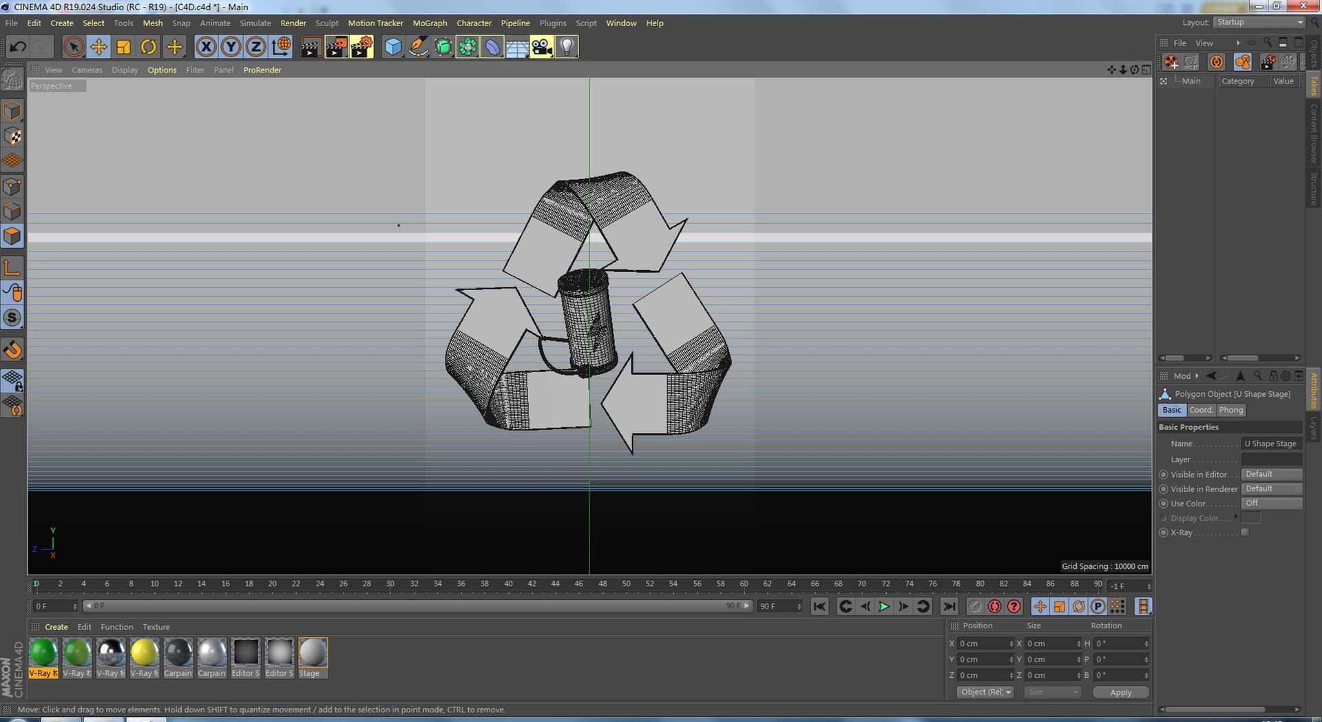 3D Model C4D Green Recycling - TurboSquid 2105048