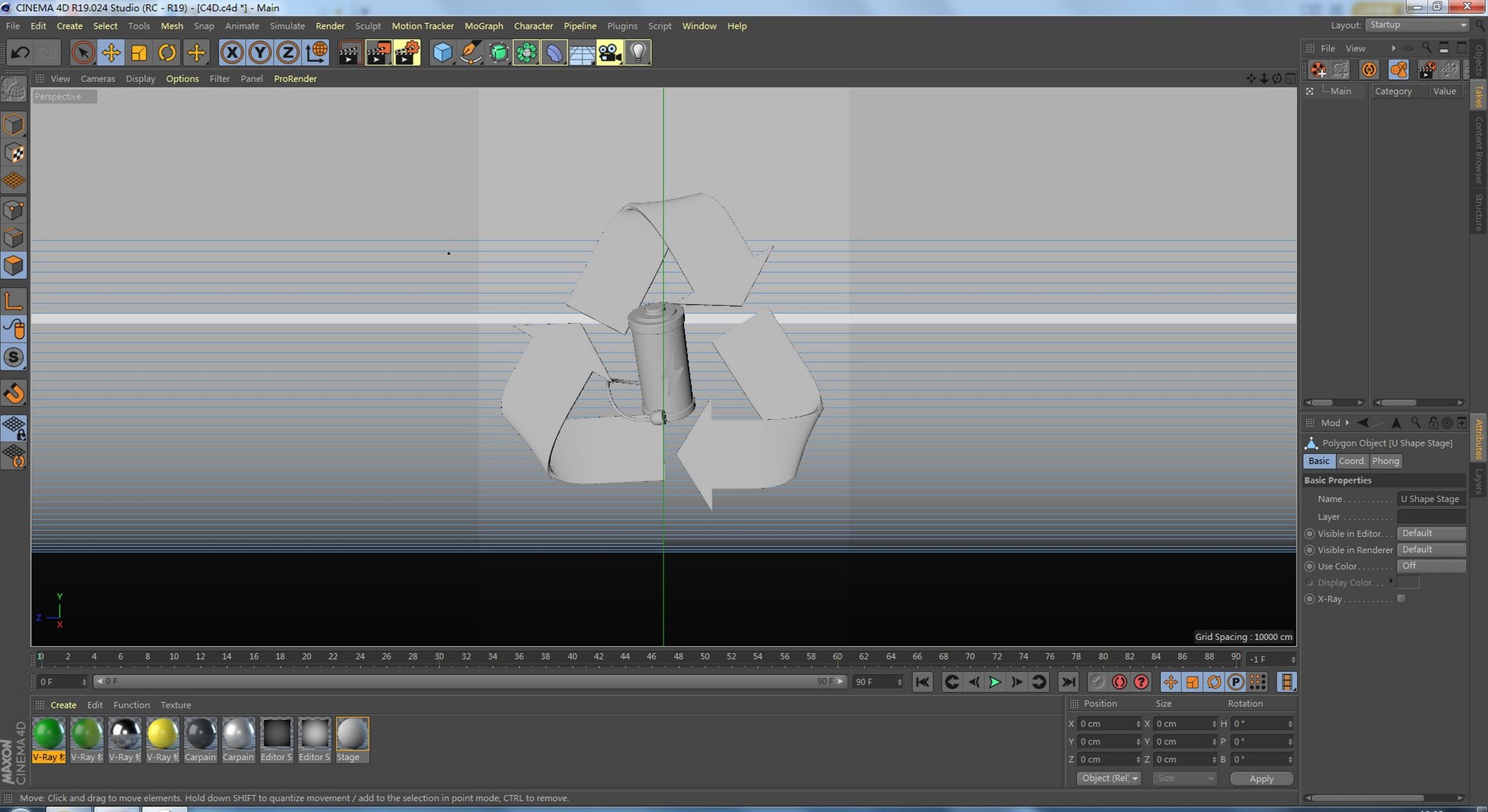 3D model C4D Green recycling - TurboSquid 2105048