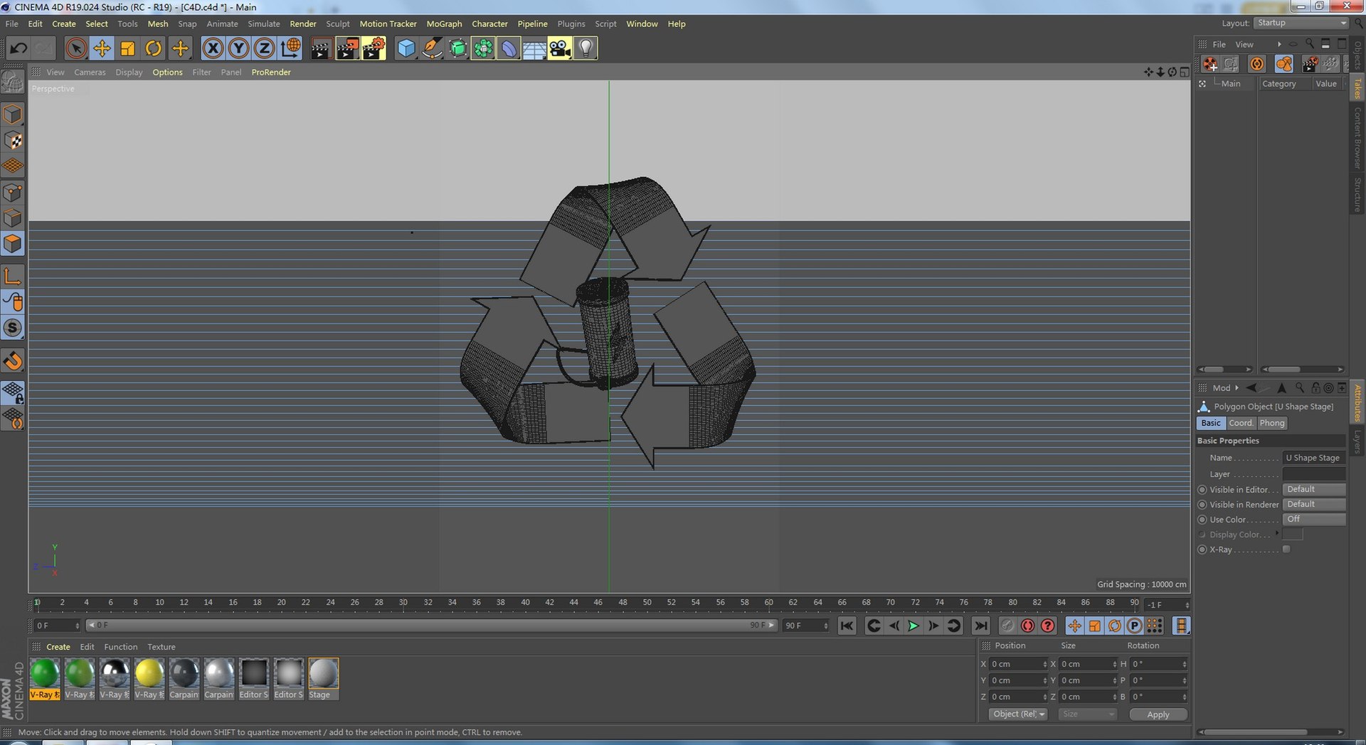 3D model C4D Green recycling - TurboSquid 2105048