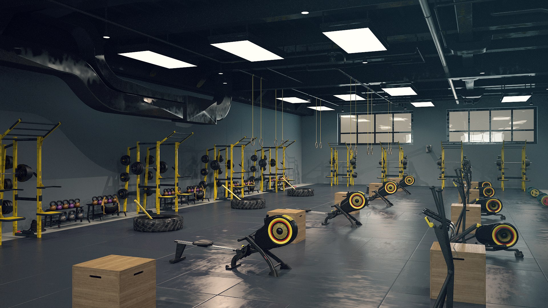 3D Model Crossfit Gym - TurboSquid 1431411