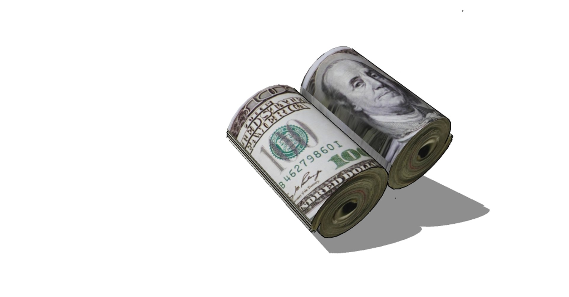 Dollars money 3D model - TurboSquid 1203566