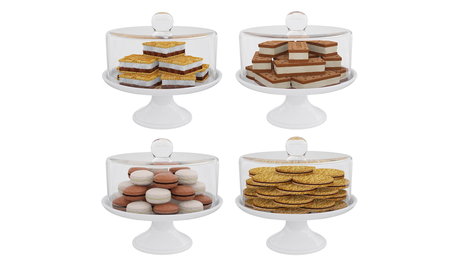 Cookie Stand Collection Model - TurboSquid 2194175