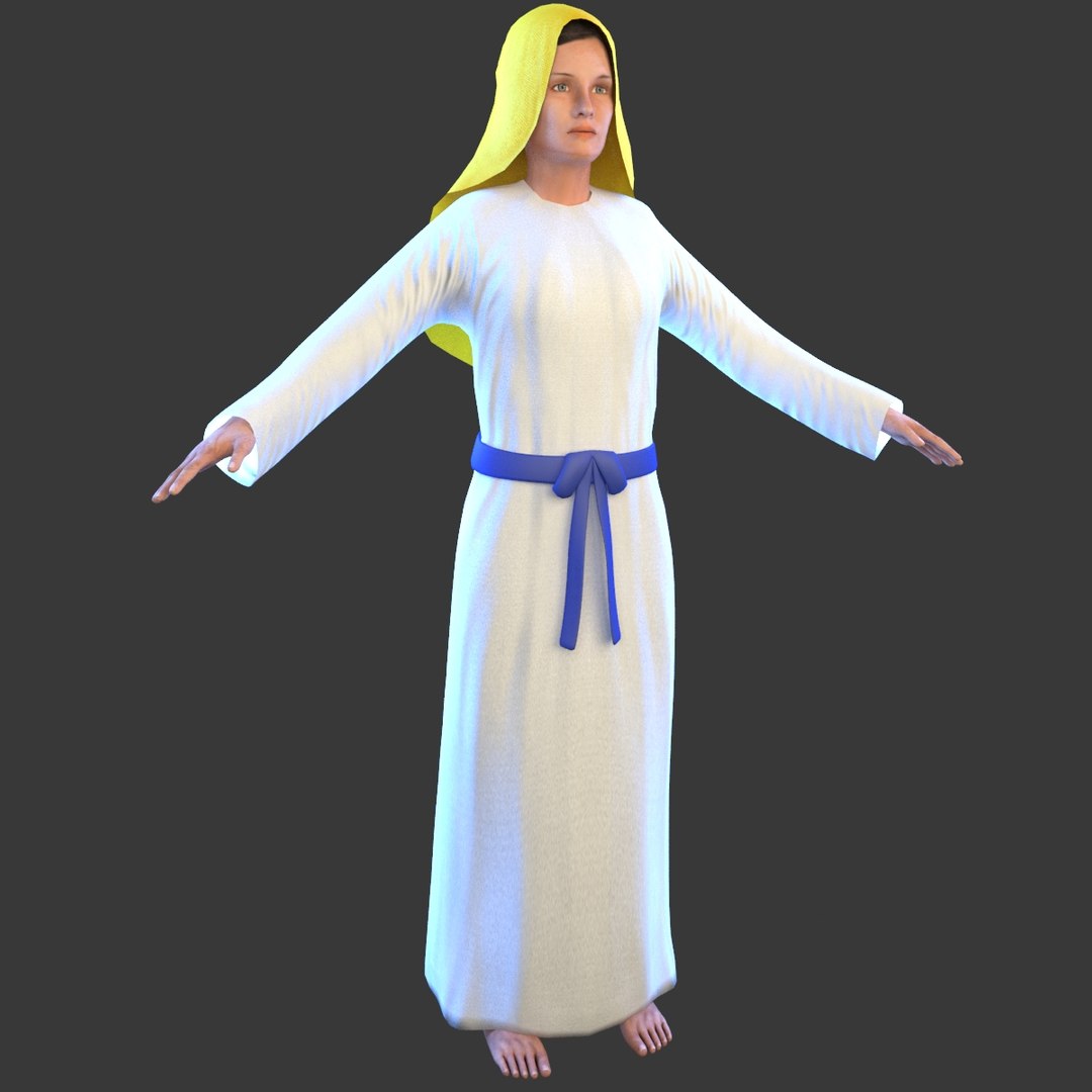 3D Virgin Mary - TurboSquid 1429369