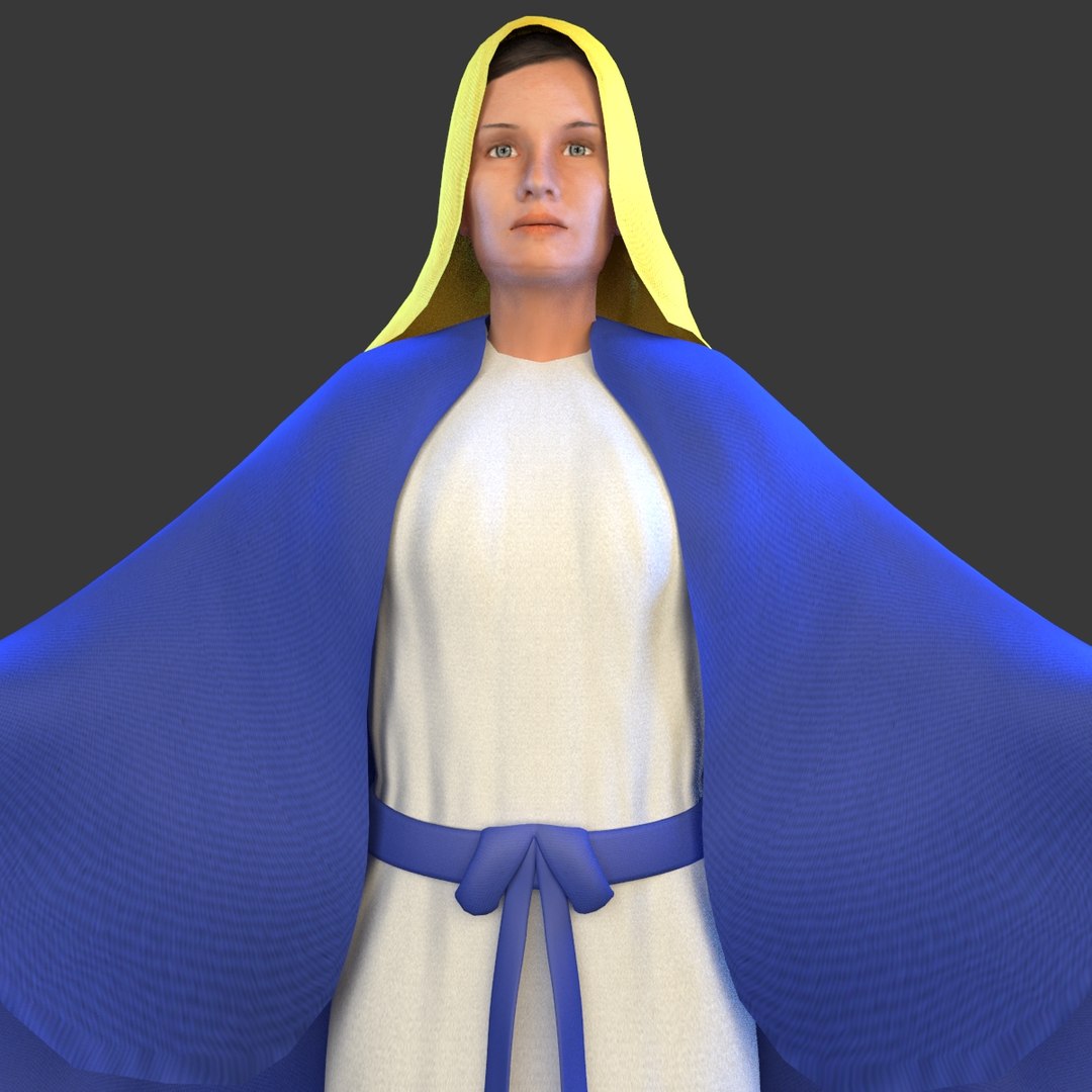 3D Virgin Mary - TurboSquid 1429369