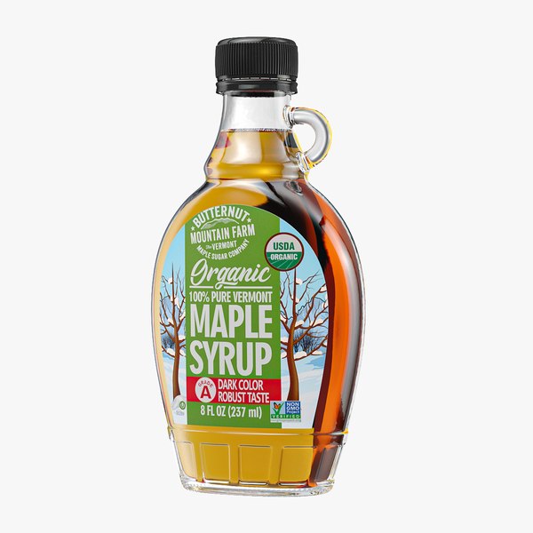 modelo 3d Organic Maple Syrup Glass Bottle - TurboSquid 2015239