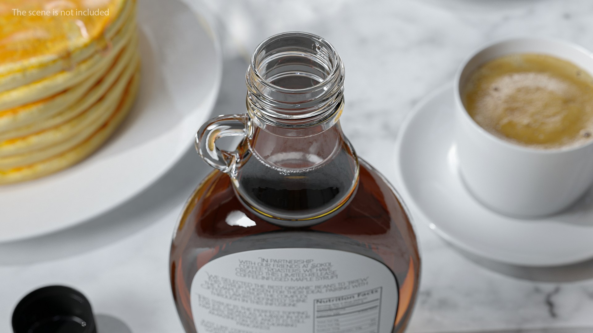 3D Model Organic Maple Syrup Glass Bottle - TurboSquid 2015239