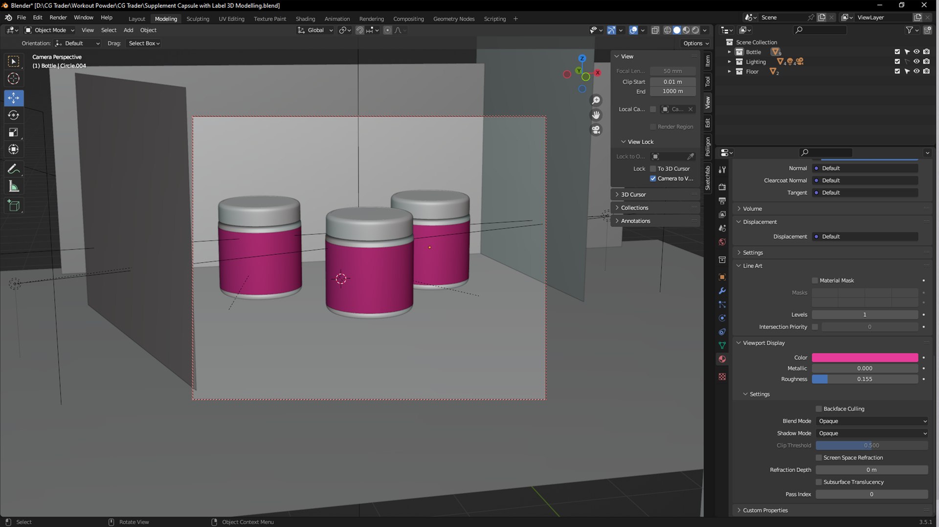 3D Supplement Capsule Packaging Modelling - TurboSquid 2229197