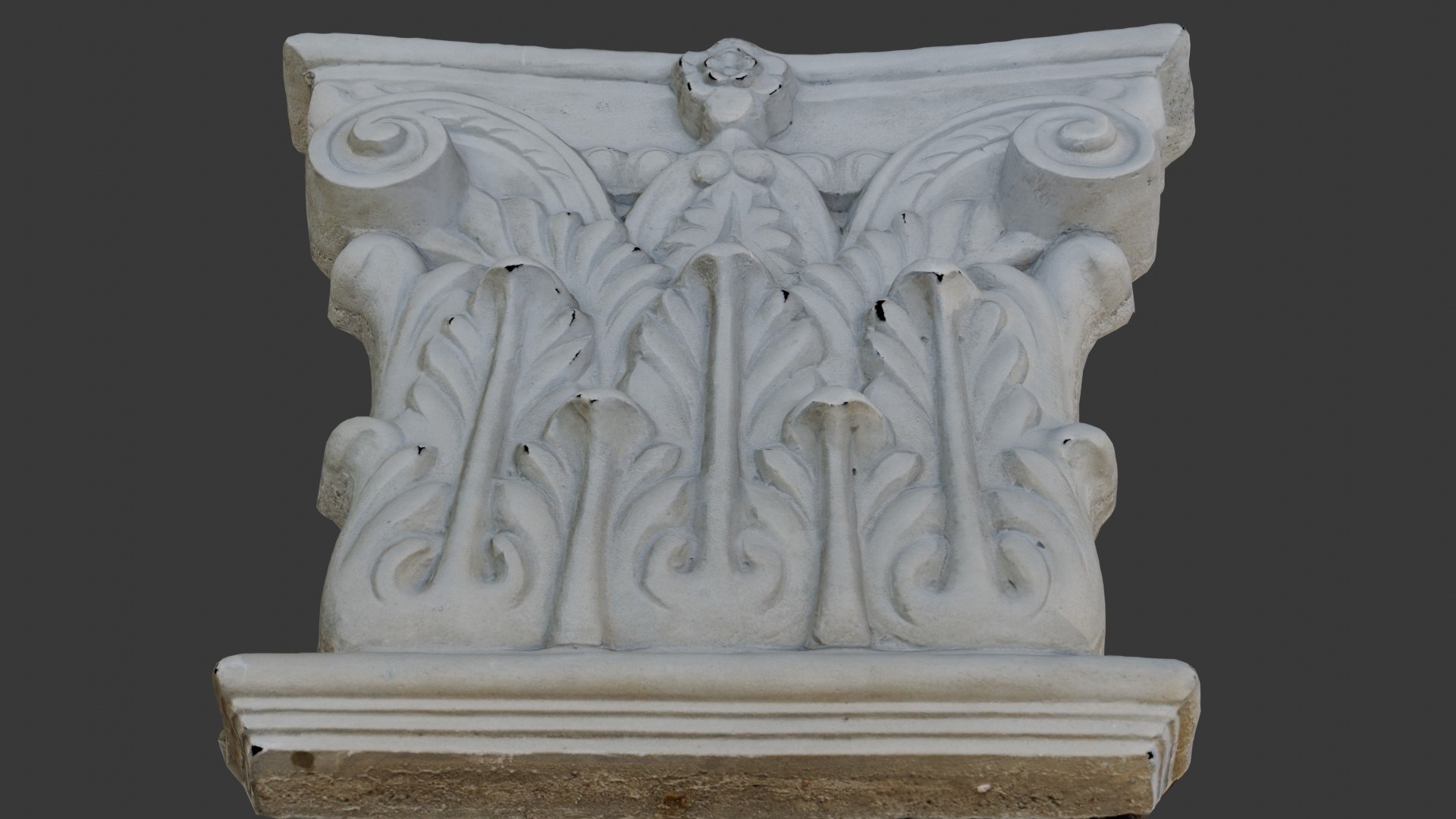 Corinthian Capital Fragment 3D Scan Model - TurboSquid 2404533