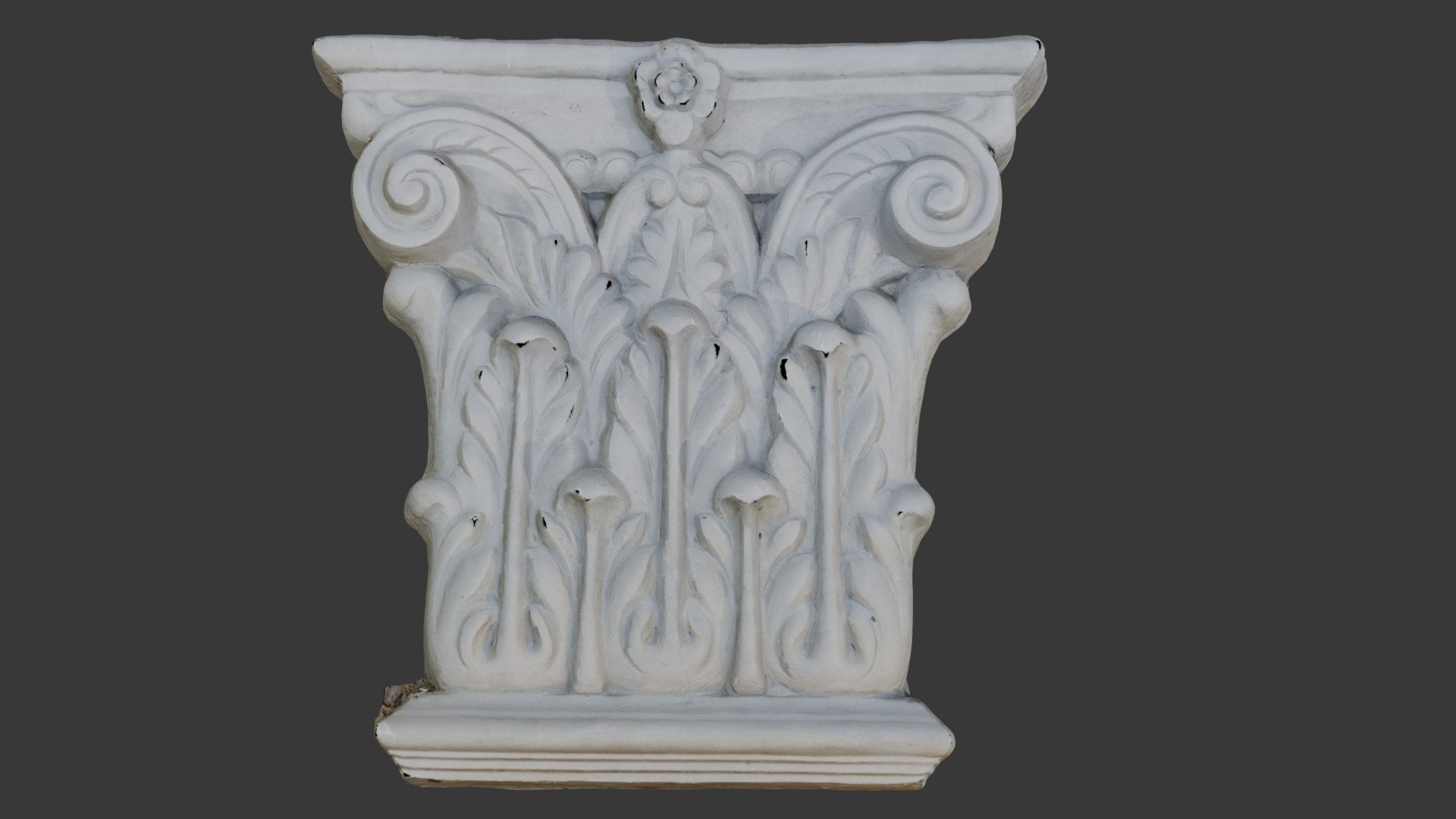Corinthian Capital Fragment 3D Scan Model - TurboSquid 2404533