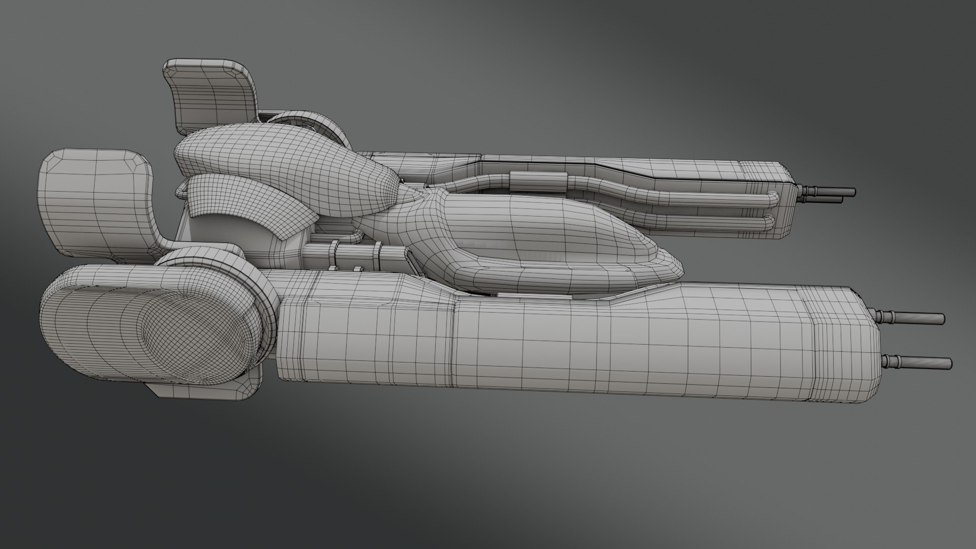 Sci-Fi Fighter Jet - Low Poly - Game Ready 3D Model - TurboSquid 2504188