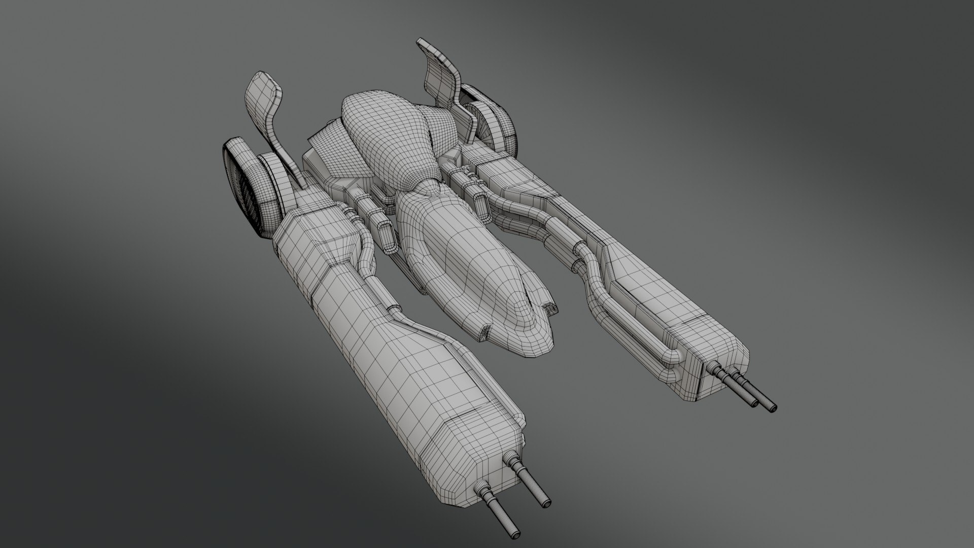 Sci-Fi Fighter Jet - Low Poly - Game Ready 3D Model - TurboSquid 2504188