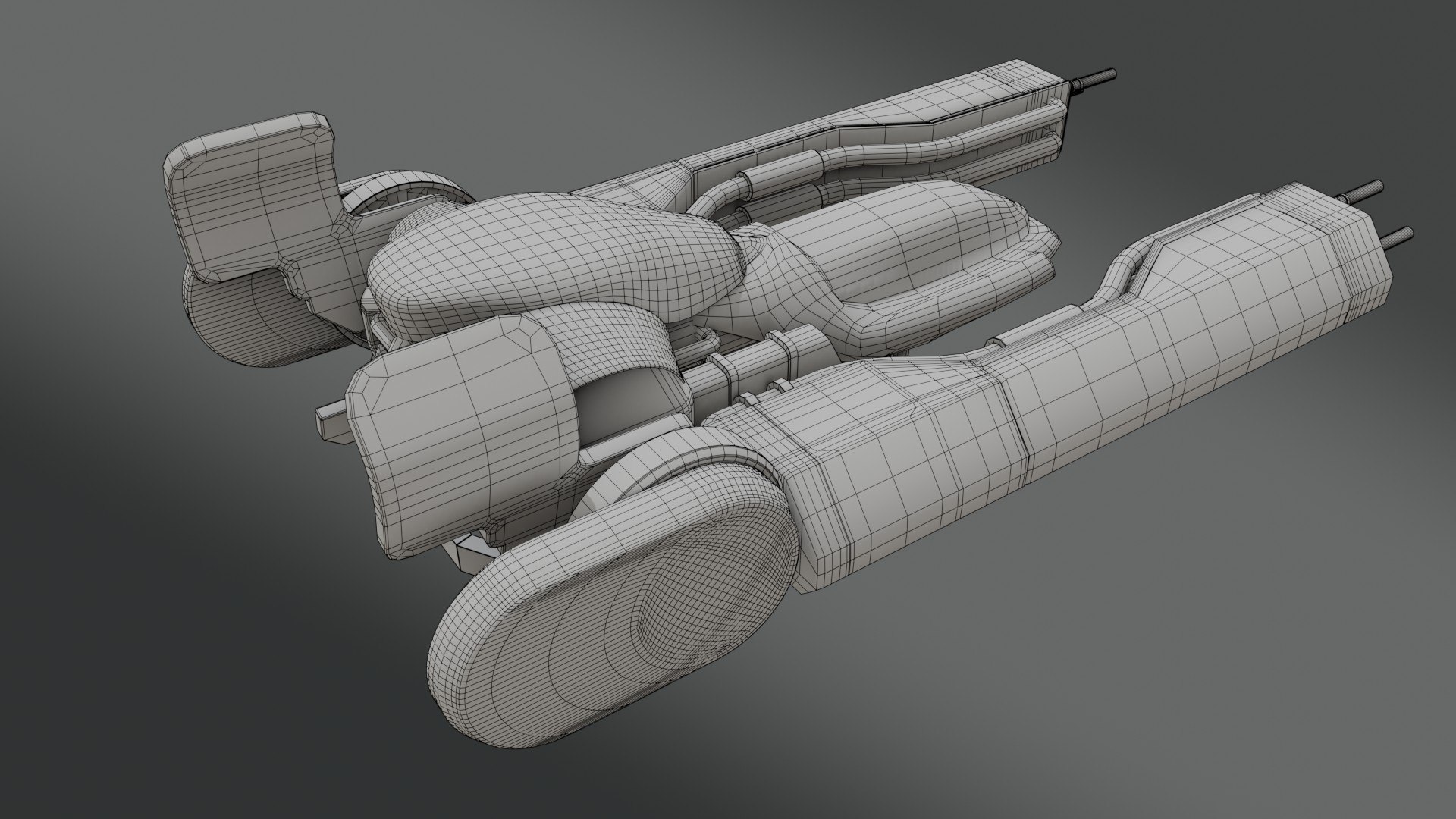 Sci-Fi Fighter Jet - Low Poly - Game Ready 3D Model - TurboSquid 2504188