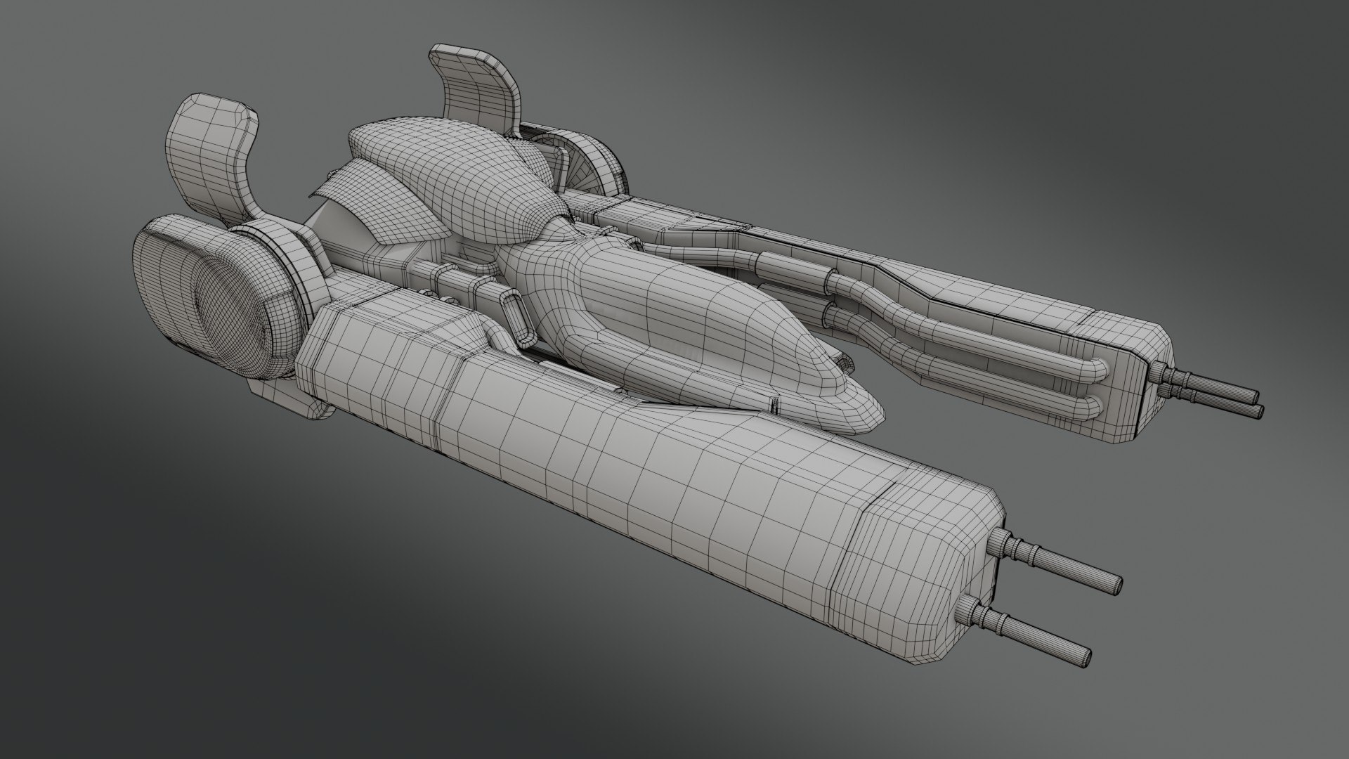 Sci-Fi Fighter Jet - Low Poly - Game Ready 3D Model - TurboSquid 2504188