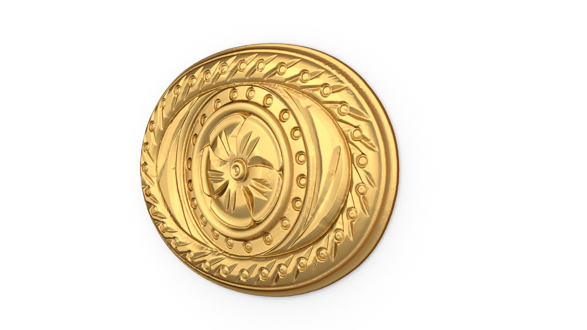 Classic Oval Decor Ornament Carved 20 3D - TurboSquid 2316723