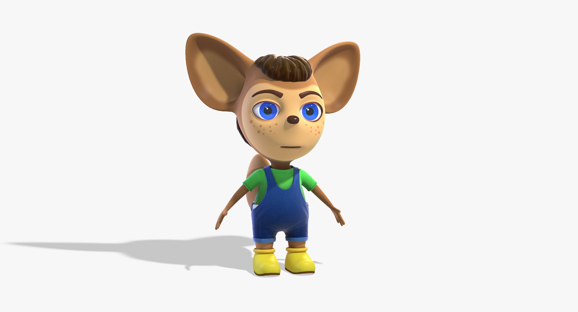 3d Cartoon Character Liu