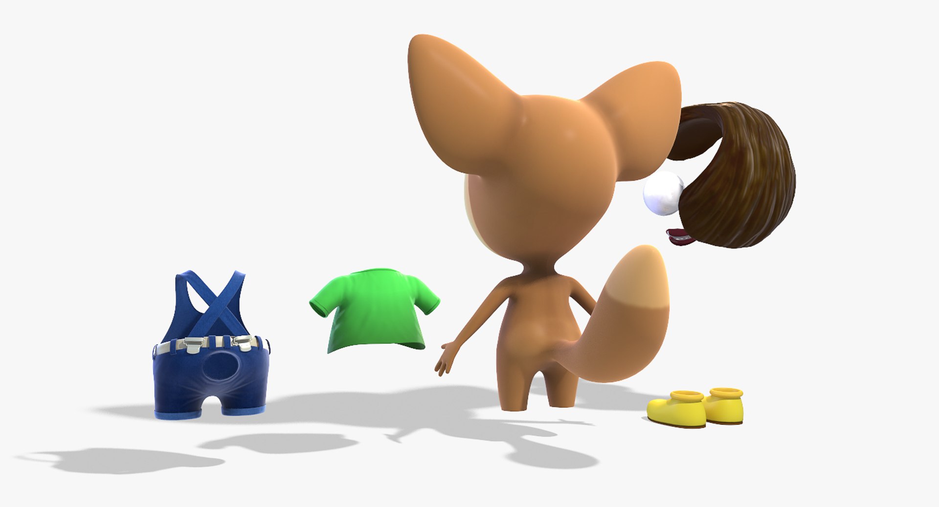 3d Cartoon Character Liu