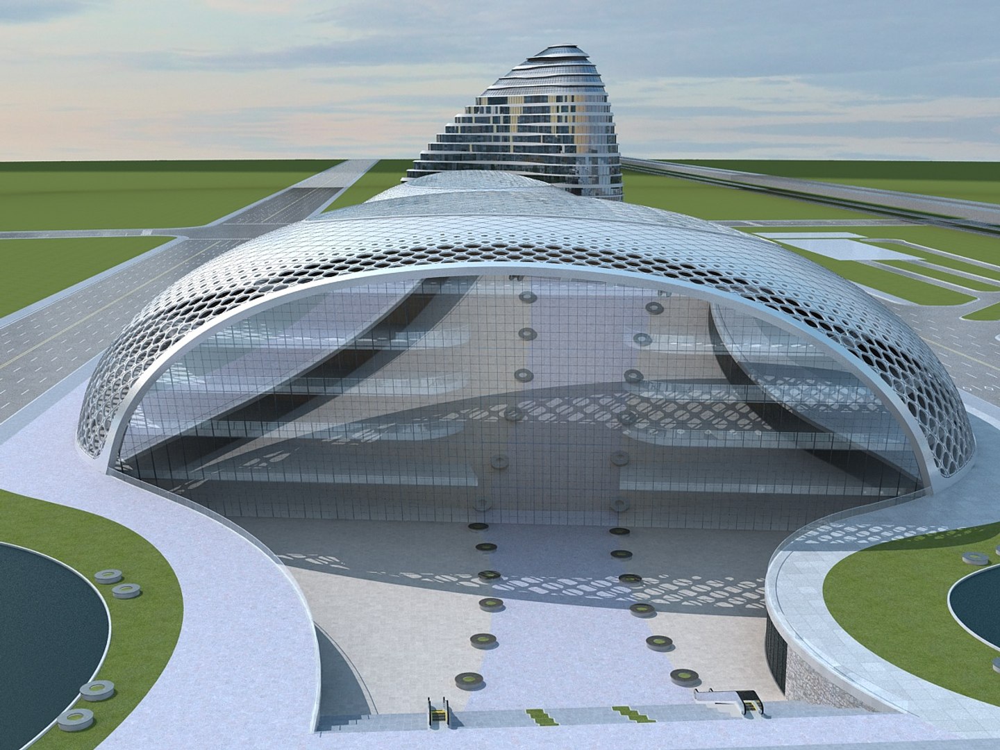 Commercial Building Design 3D Model - TurboSquid 1587401