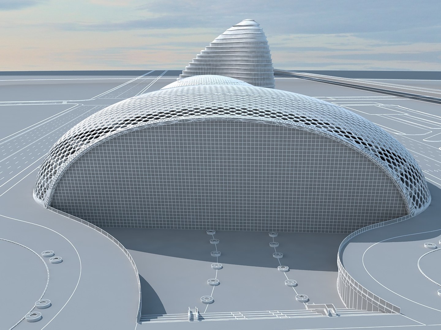 Commercial Building Design 3D Model - TurboSquid 1587401