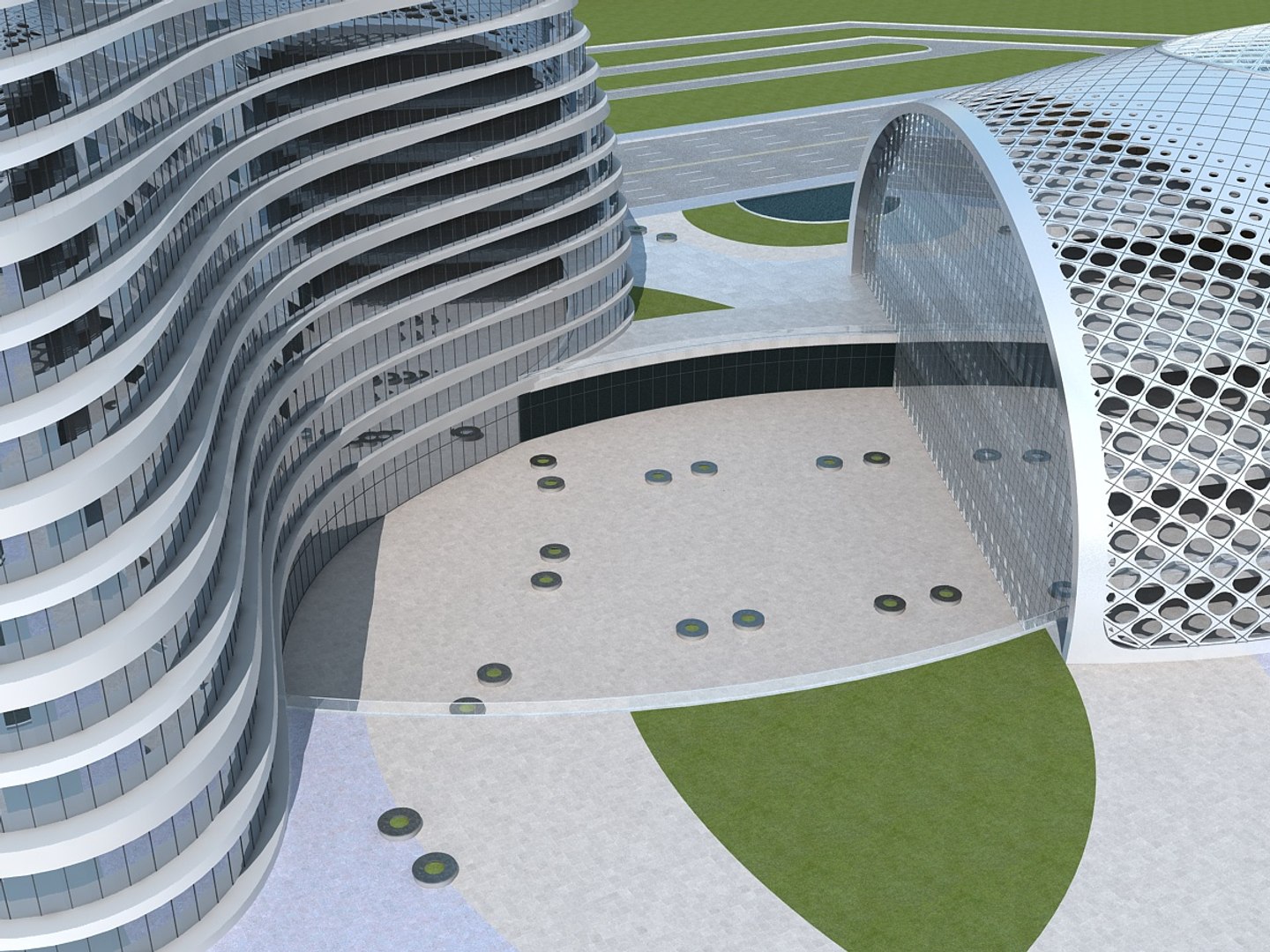 Commercial Building Design 3D Model - TurboSquid 1587401