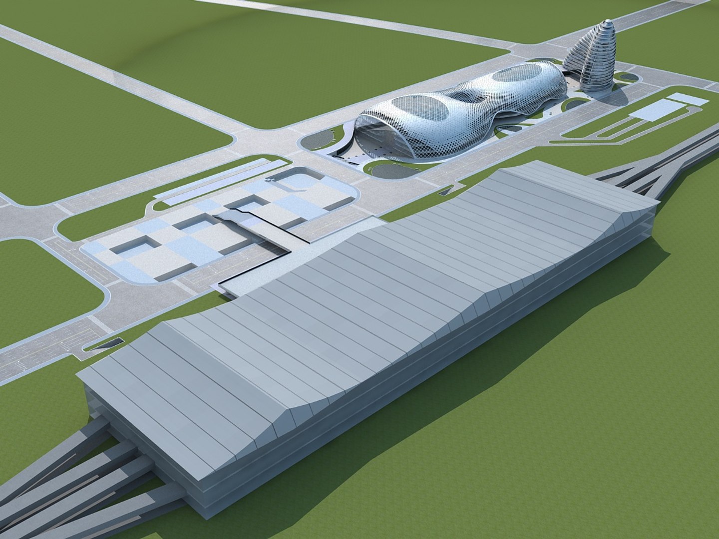 Commercial Building Design 3D Model - TurboSquid 1587401