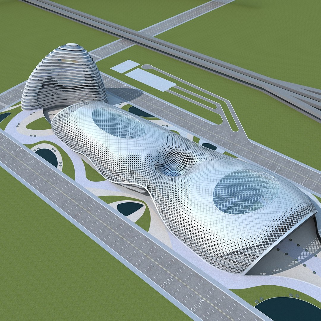 Commercial building design 3D model - TurboSquid 1587401