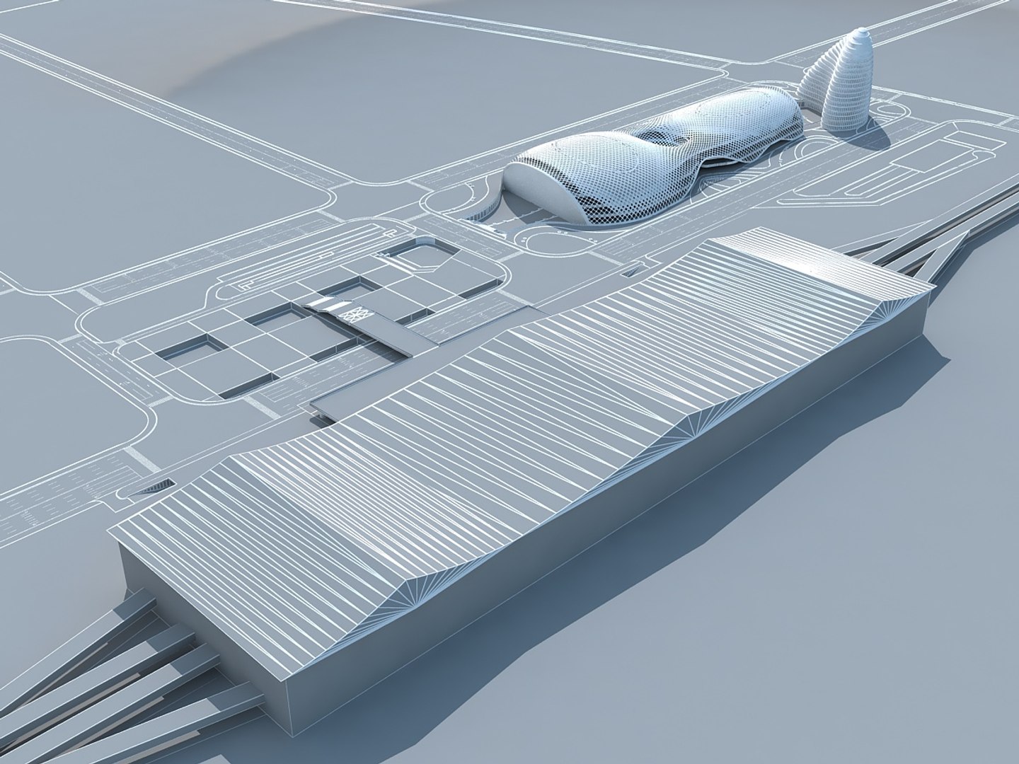 Commercial Building Design 3D Model - TurboSquid 1587401