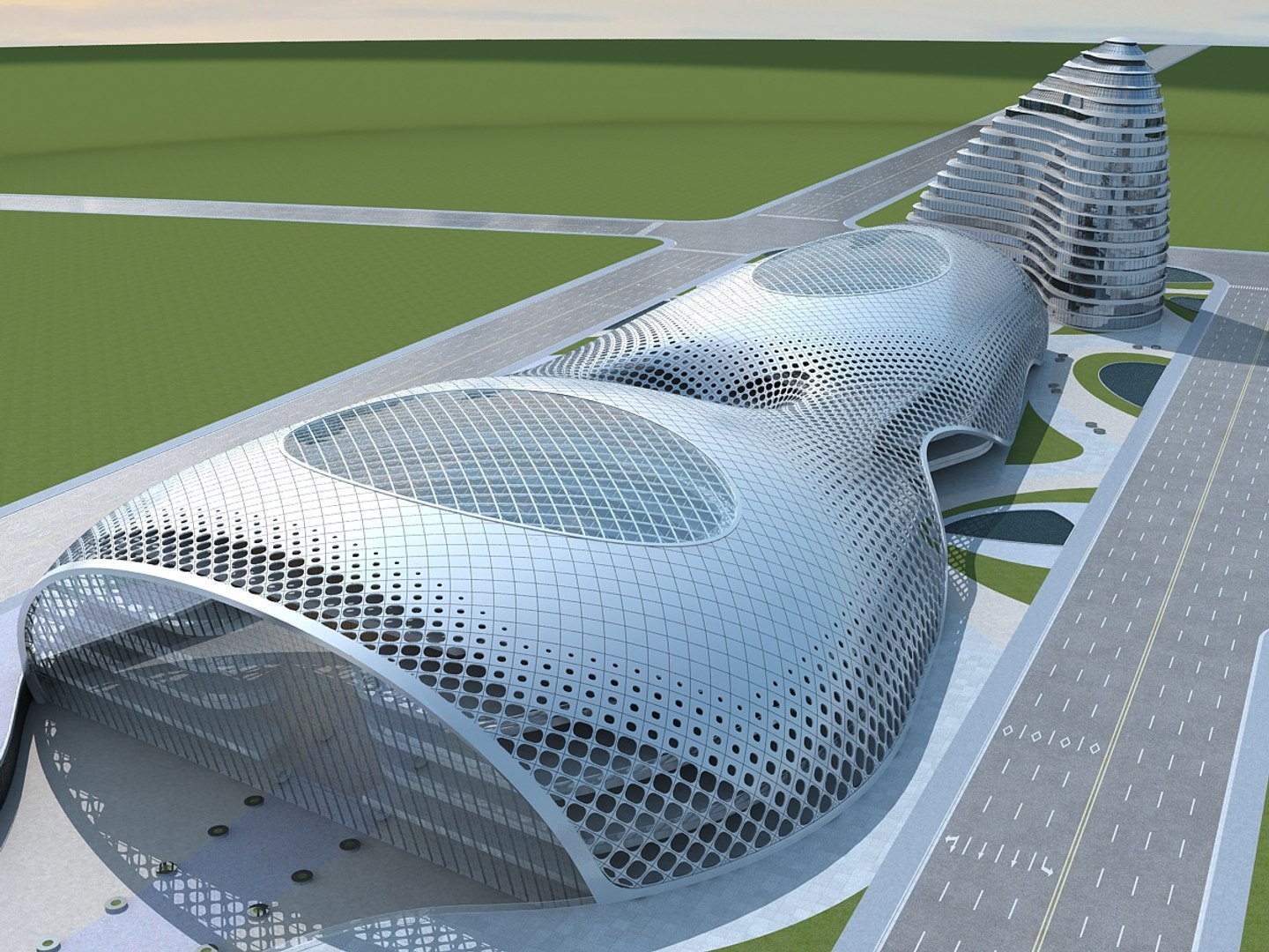 Commercial Building Design 3D Model - TurboSquid 1587401