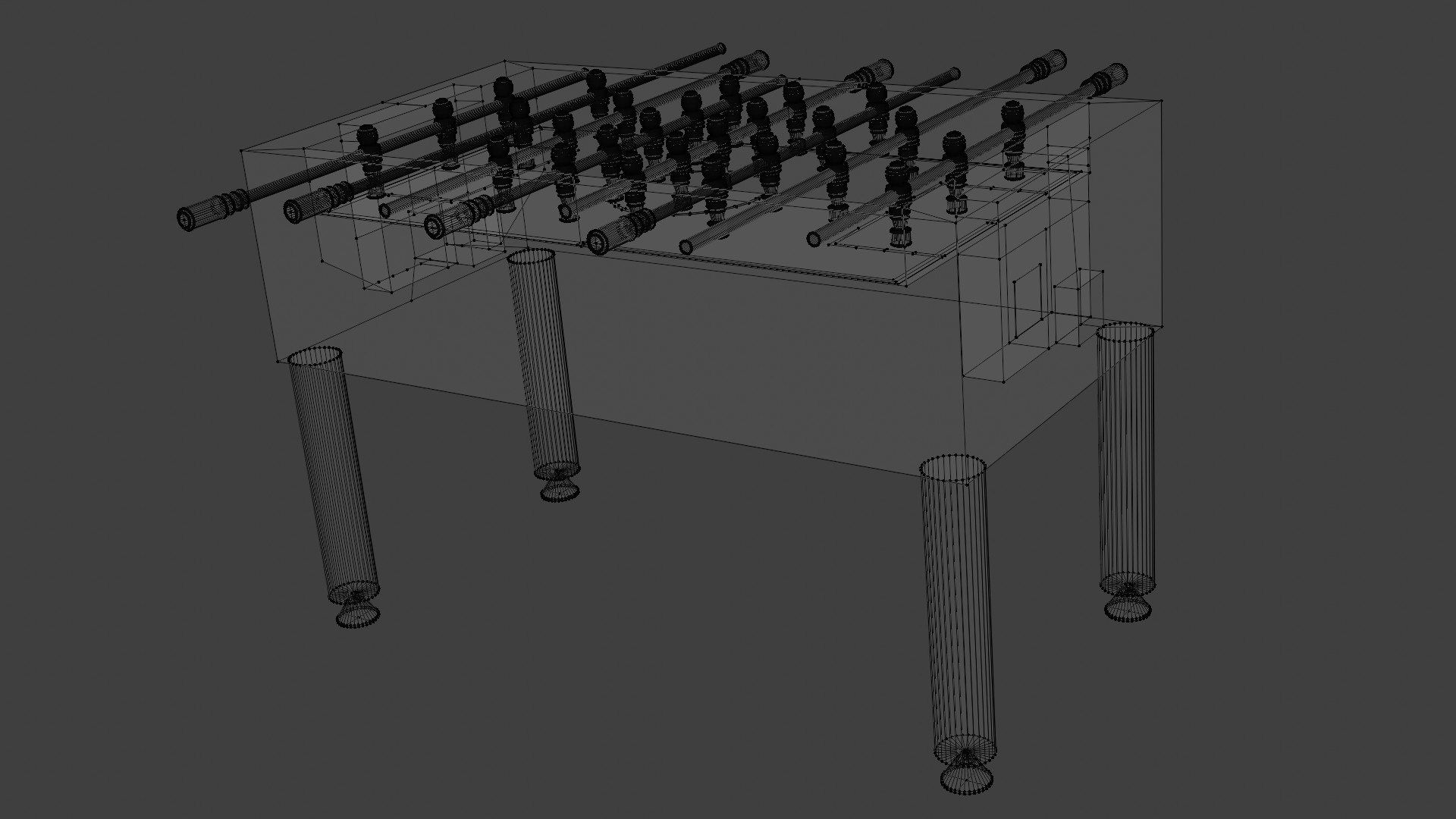 Table Football 3D Model - TurboSquid 2123823