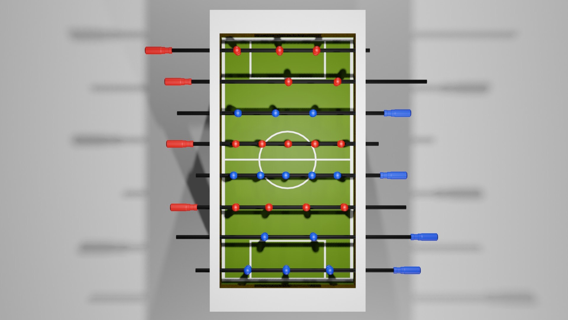 Table Football 3D Model - TurboSquid 2123823