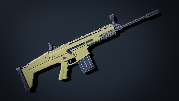 modelo 3d Scar Gun 3D model - 3Ds Max 2018 - TurboSquid 2057102