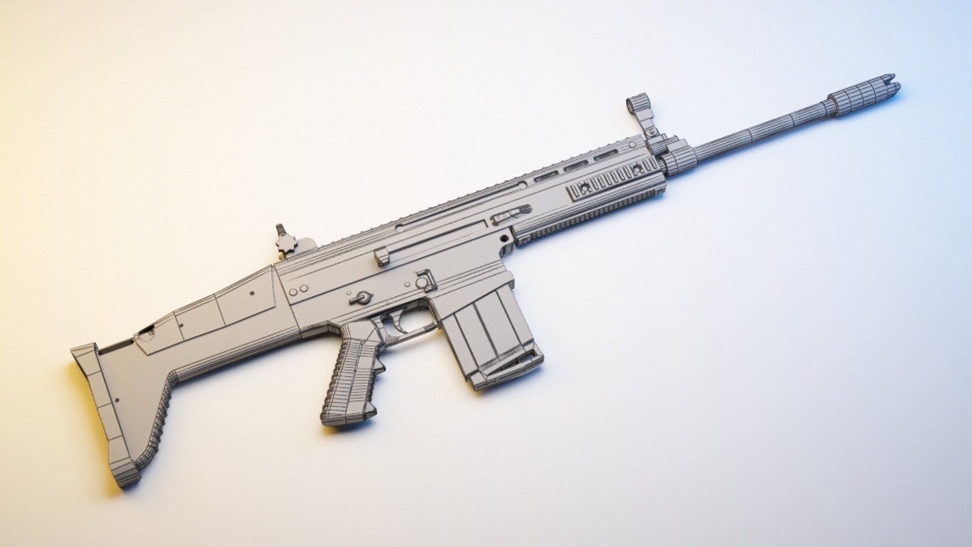 3D Scar Gun 3D Model - 3Ds Max 2018 - TurboSquid 2057102