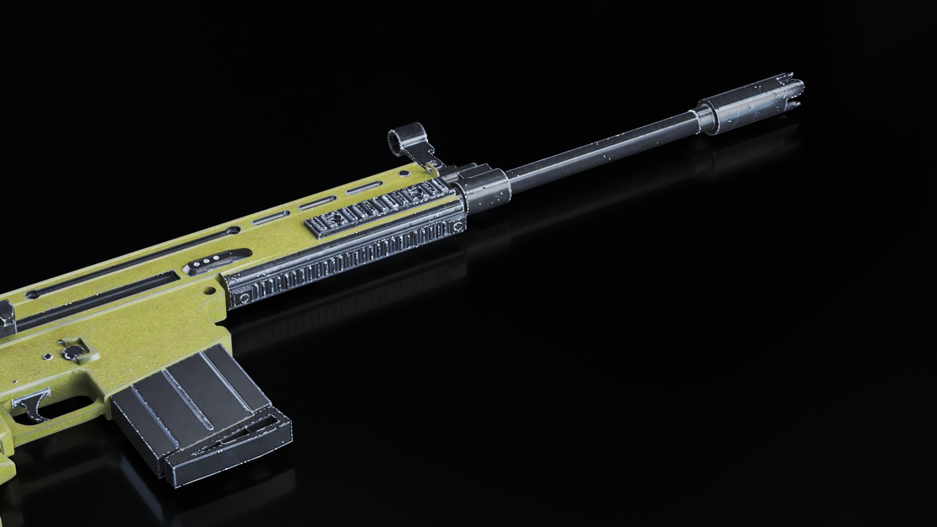 3D Scar Gun 3D Model - 3Ds Max 2018 - TurboSquid 2057102
