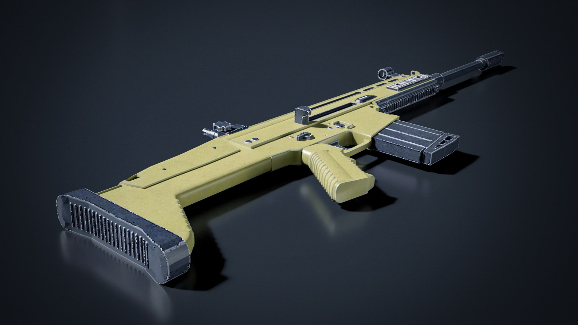 3D Scar Gun 3D Model - 3Ds Max 2018 - TurboSquid 2057102